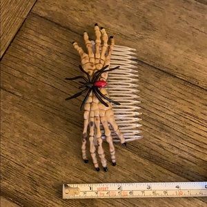 Halloween | Accessories | Halloween Hair Comb Creepy Spider Skeleton ...